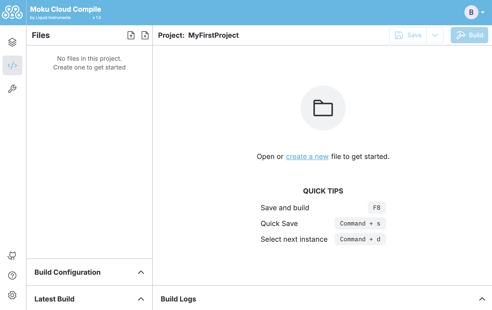 Moku 云编译入门指南 - Liquid Instruments